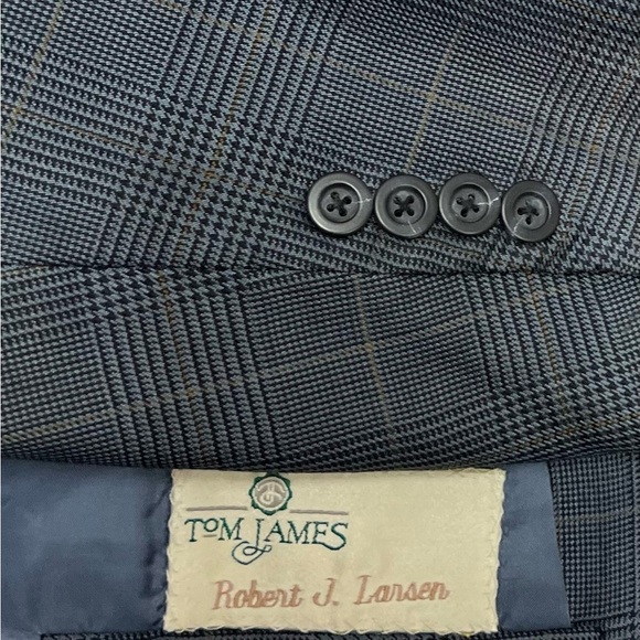 tom james | Suits & Blazers | Tom James Vintage Mens 43s Navy Blue ...